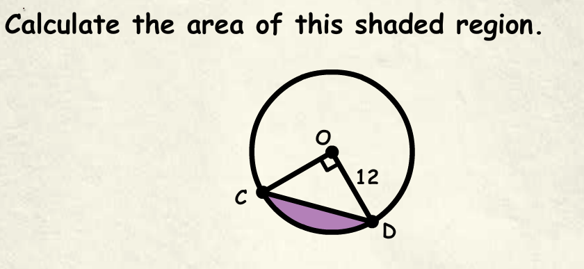 Calculate the area of this shaded region. | StudyX