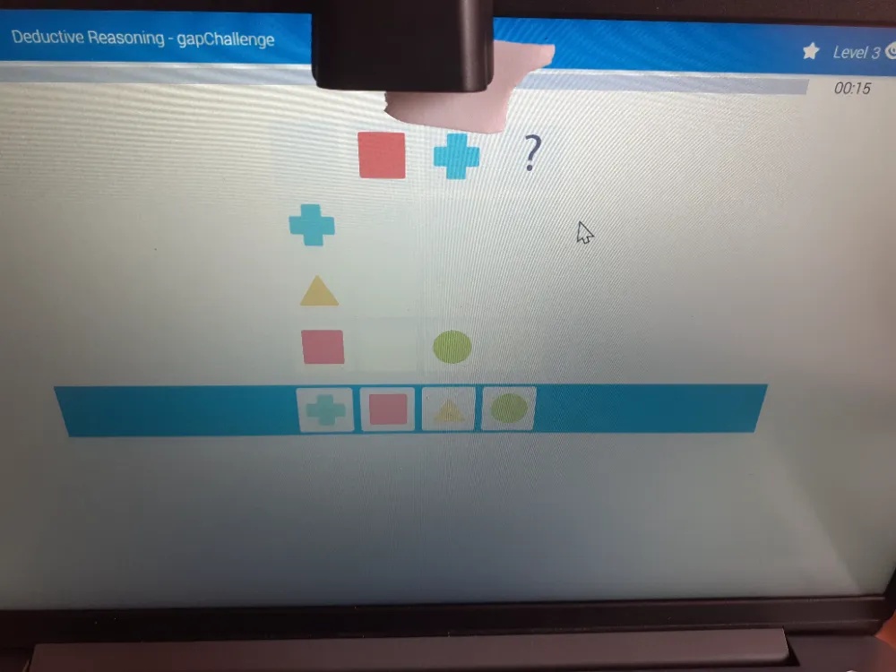 Identify the missing shape in the sequence. | StudyX
