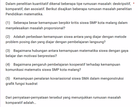 Dalam penelitian kuantitatif dikenal | StudyX