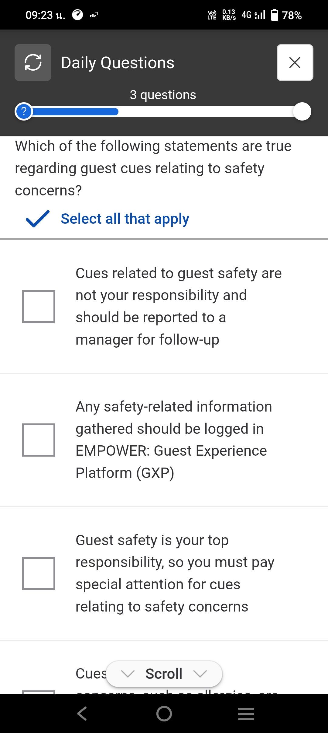 Which of the following statements are true | StudyX