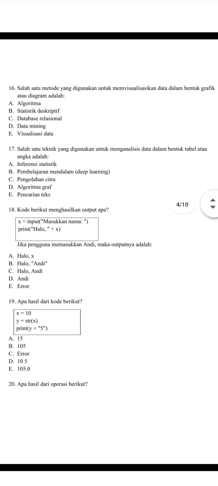 16. Salah satu metode yang digunakan untuk | StudyX