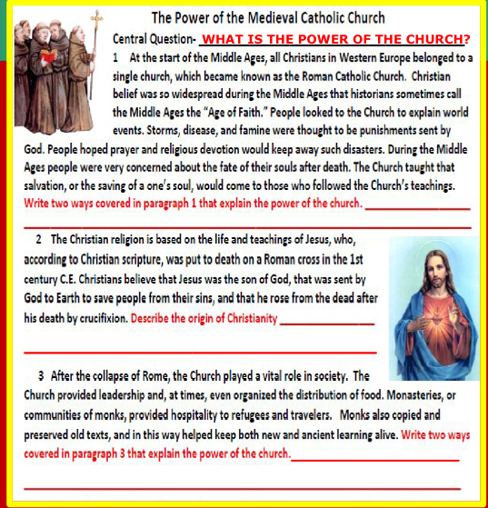 The Power of the Medieval Catholic Church | StudyX