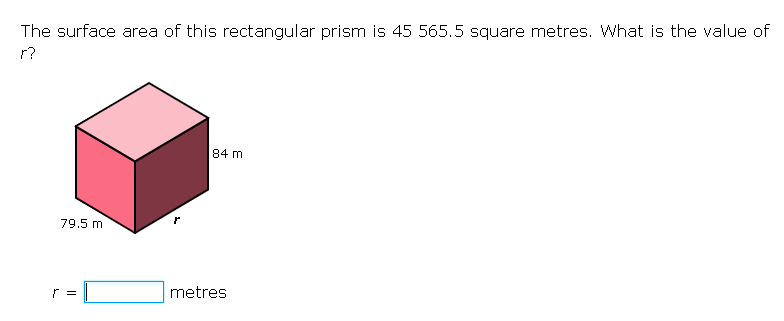 The surface area of this rectangular prism | StudyX