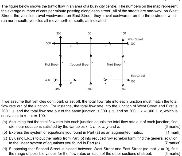 The figure below shows the traffic flow in | StudyX