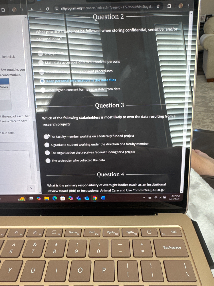 Question 2 What practice should not be | StudyX
