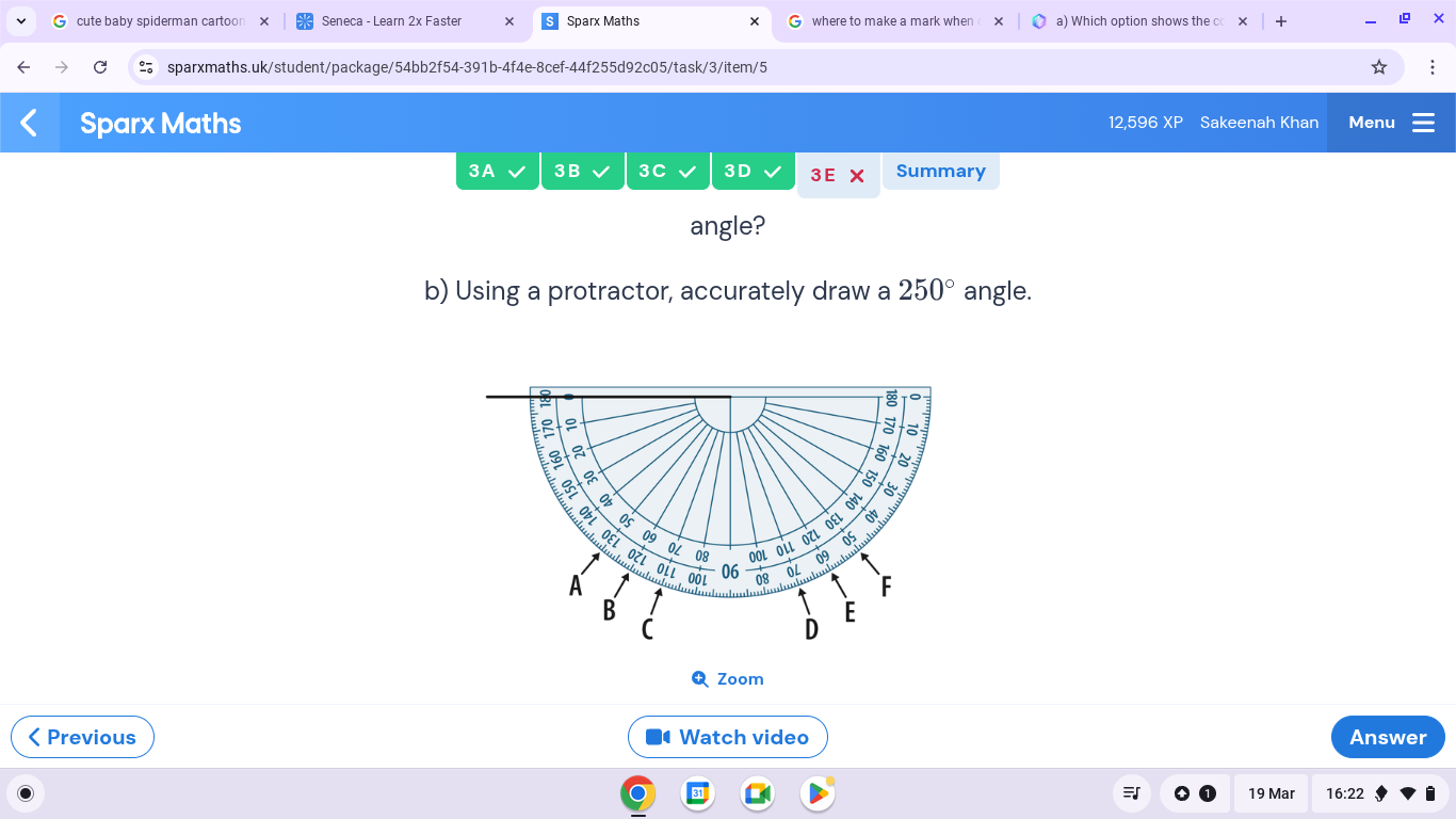 angle? b) Using a protractor, accurately | StudyX
