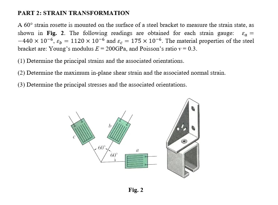 PART 2: STRAIN TRANSFORMATION A 60° strain