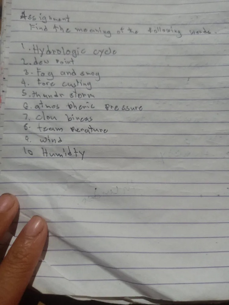 Assignment Find the meaning of the following | StudyX