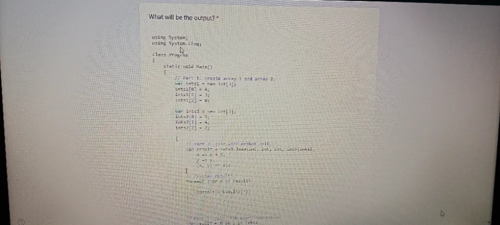 What will be the output? ```csharp using | StudyX