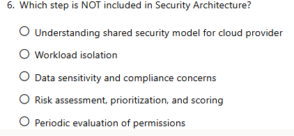 6. Which step is NOT included in Security | StudyX