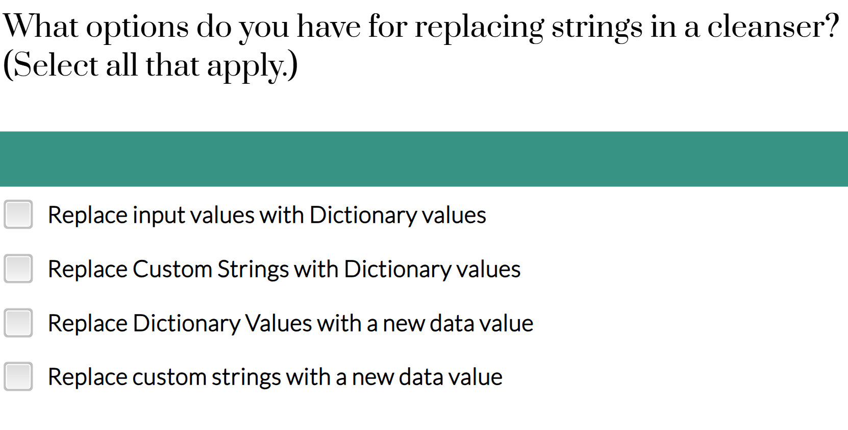 What options do you have for replacing | StudyX