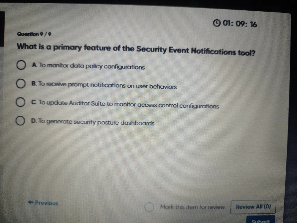 What is a primary feature of the Security | StudyX
