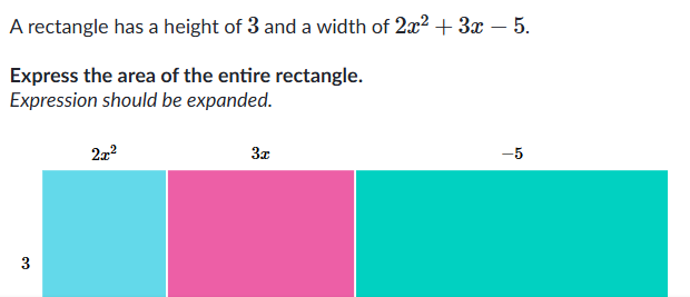 A rectangle has a height of 3 and a width of | StudyX