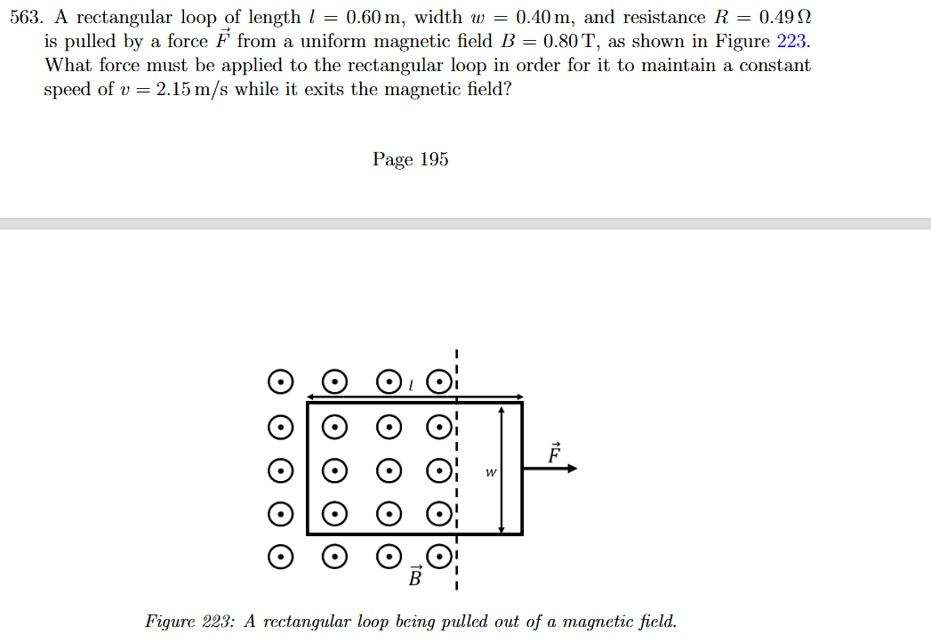563. A rectangular loop of length $l = 0.60 | StudyX