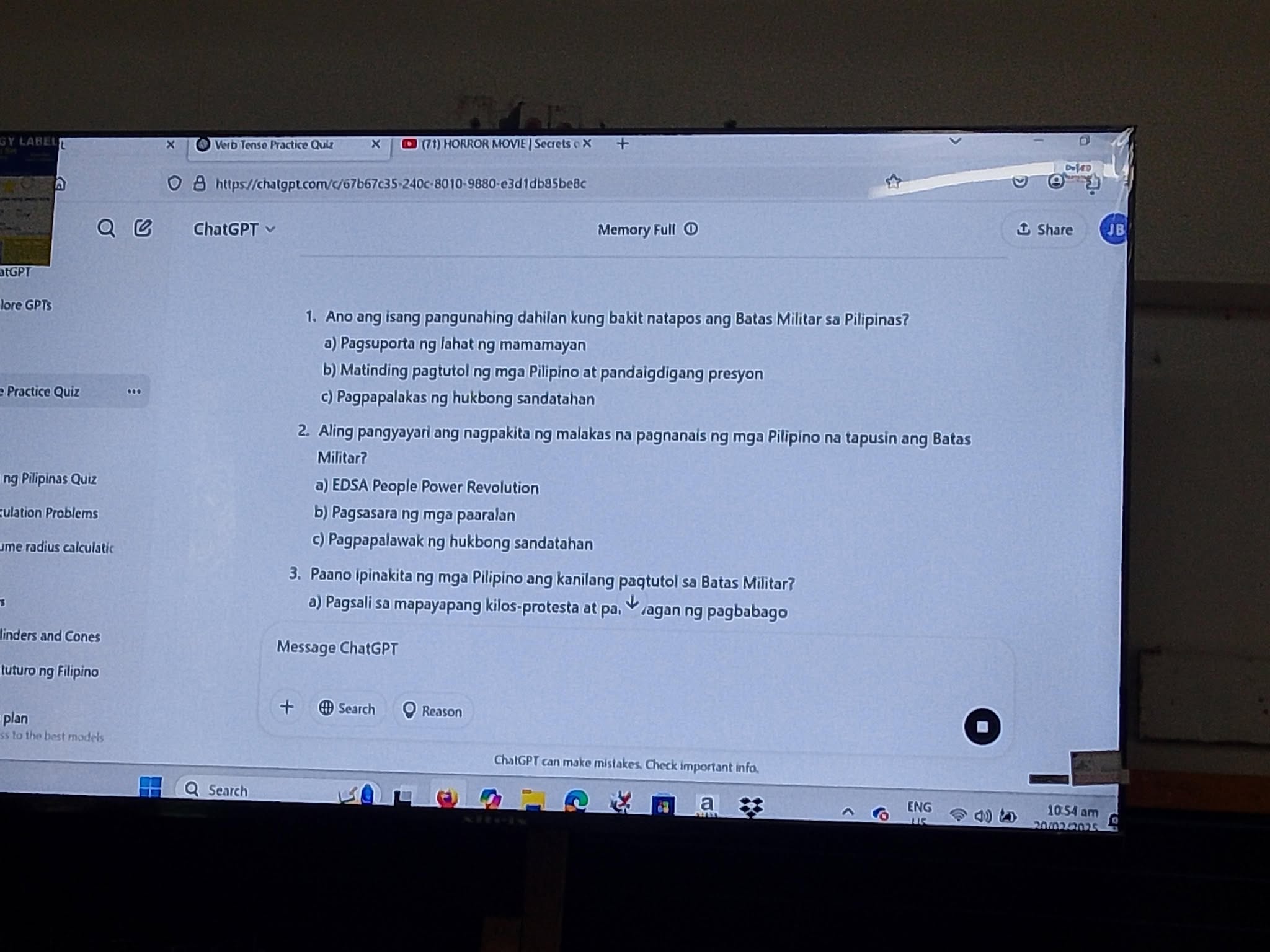 1. Ano ang isang pangunahing dahilan kung | StudyX