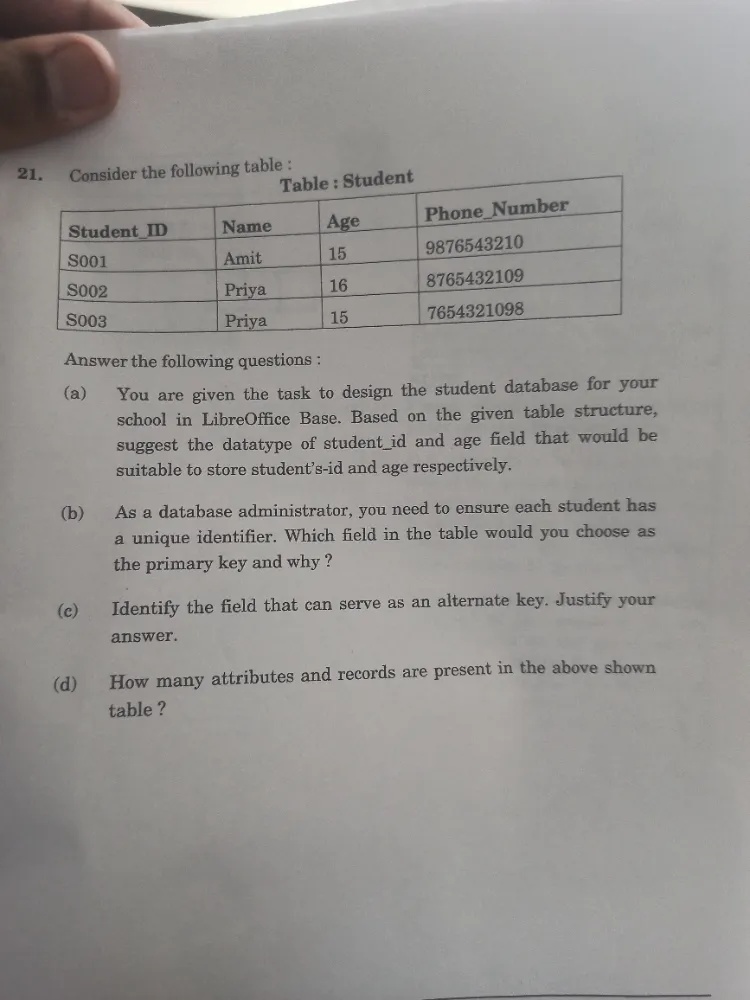 Consider the following table: Table: | StudyX