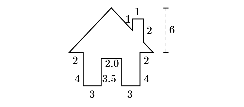 The image shows a house shape with | StudyX