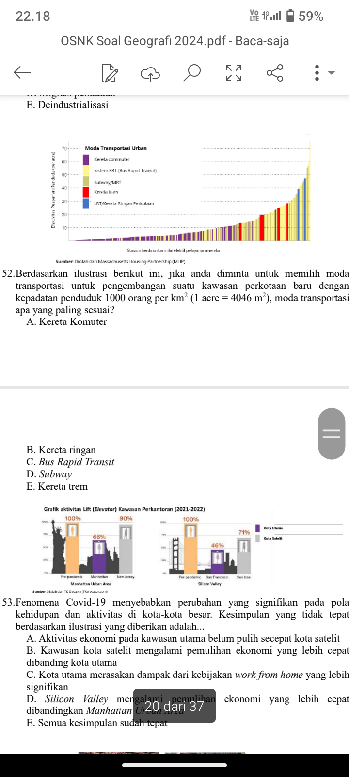 52. Berdasarkan ilustrasi berikut ini, jika | StudyX