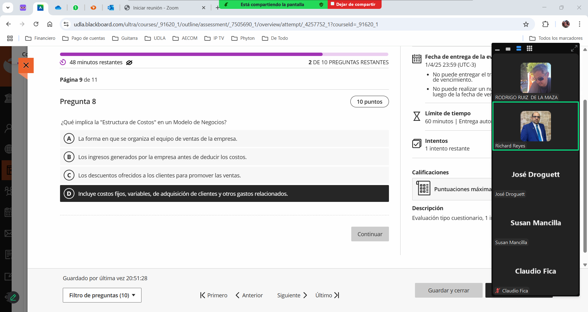¿Qué implica la "Estructura de Costos" en un | StudyX