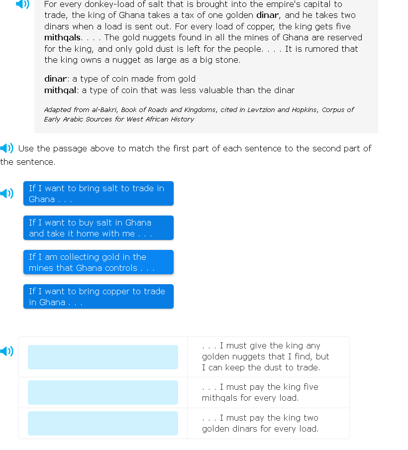 Use the passage above to match the first | StudyX