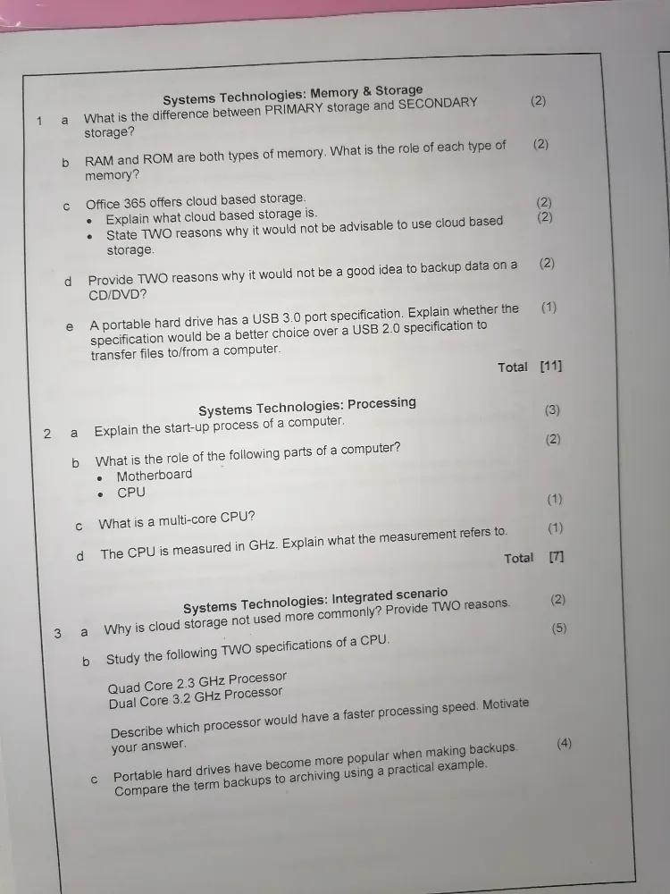 1 a What is the difference between PRIMARY | StudyX
