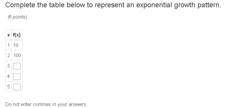 Complete the table below to represent an | StudyX