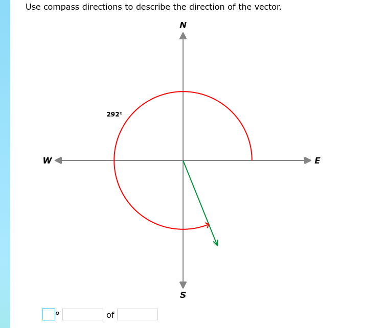 Use compass directions to describe the | StudyX