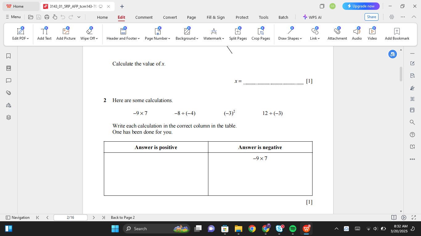 Calculate the value of x. x = | StudyX