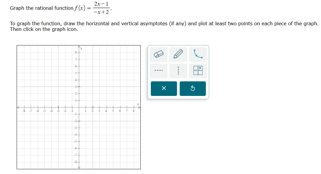 Graph the rational function $f(x) = | StudyX