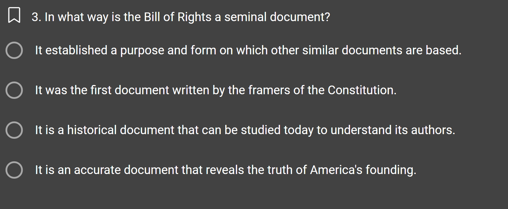 3. In what way is the Bill of Rights a | StudyX