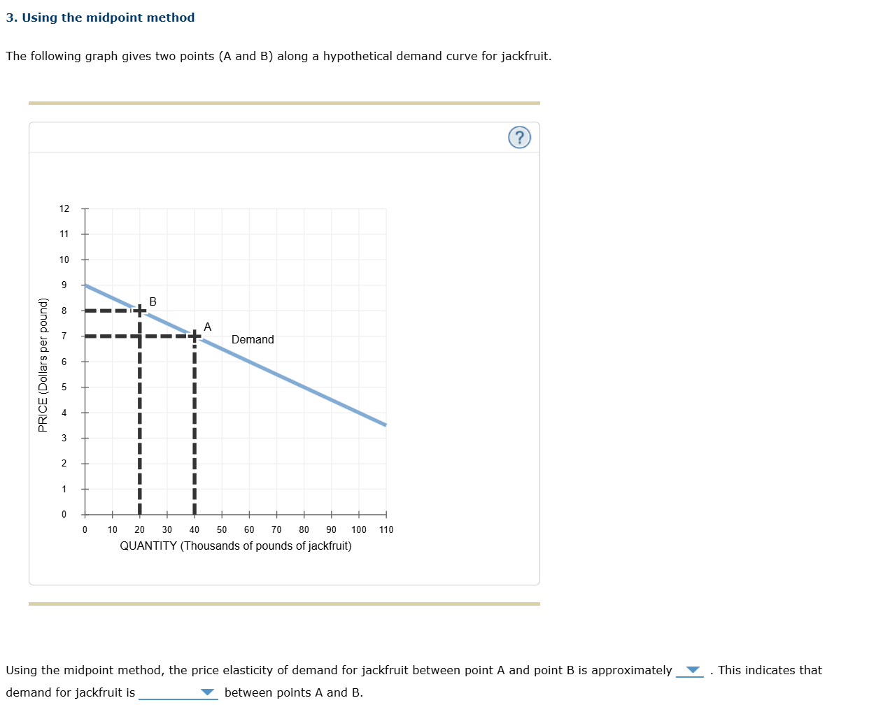 3. Using the midpoint method The following | StudyX