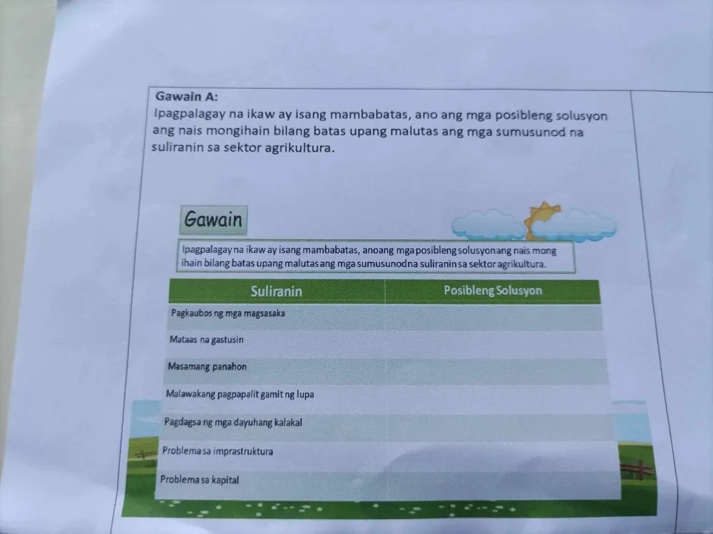 Gawain A: Ipagpalagay na ikaw ay isang | StudyX