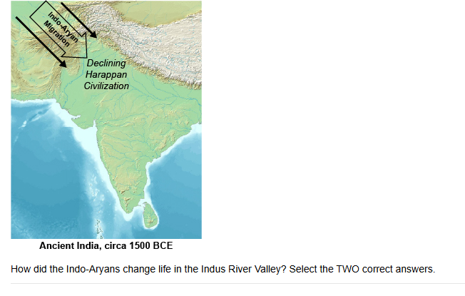 Ancient India, circa 1500 BCE How did the | StudyX