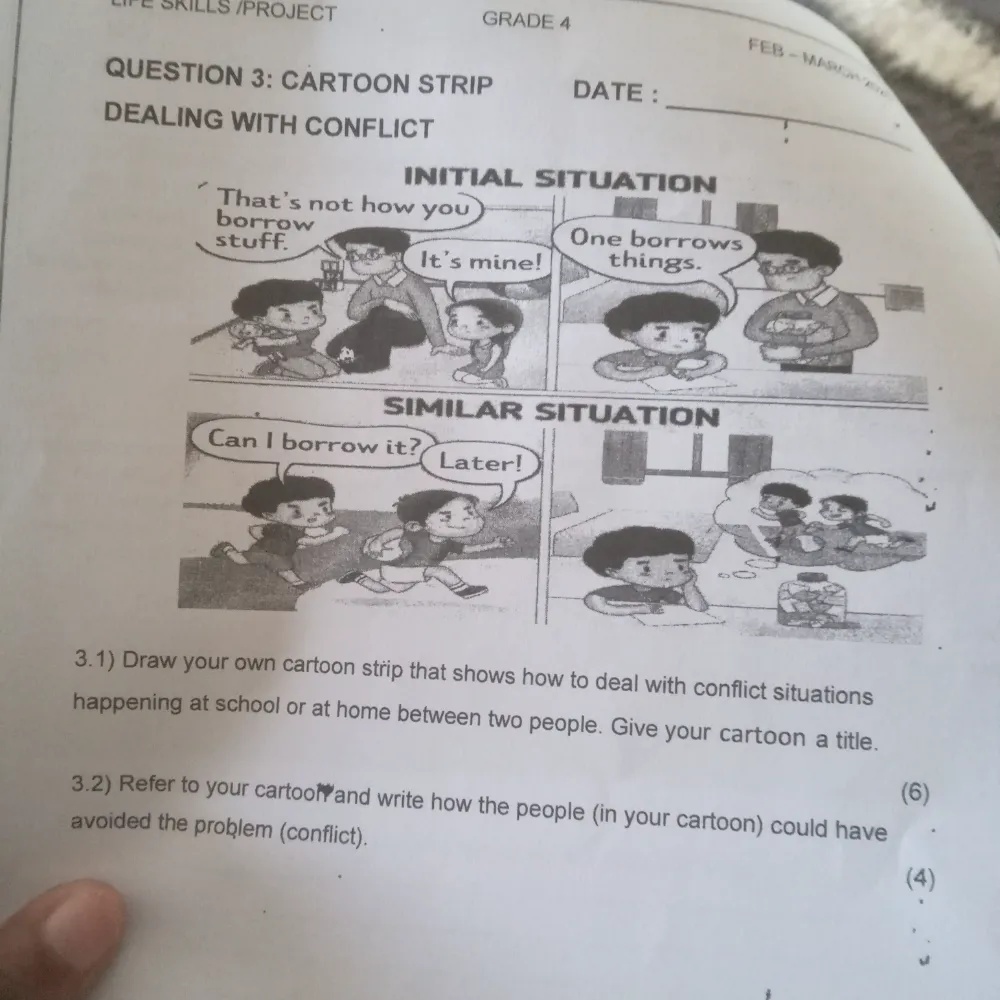 QUESTION 3: CARTOON STRIP DEALING WITH | StudyX