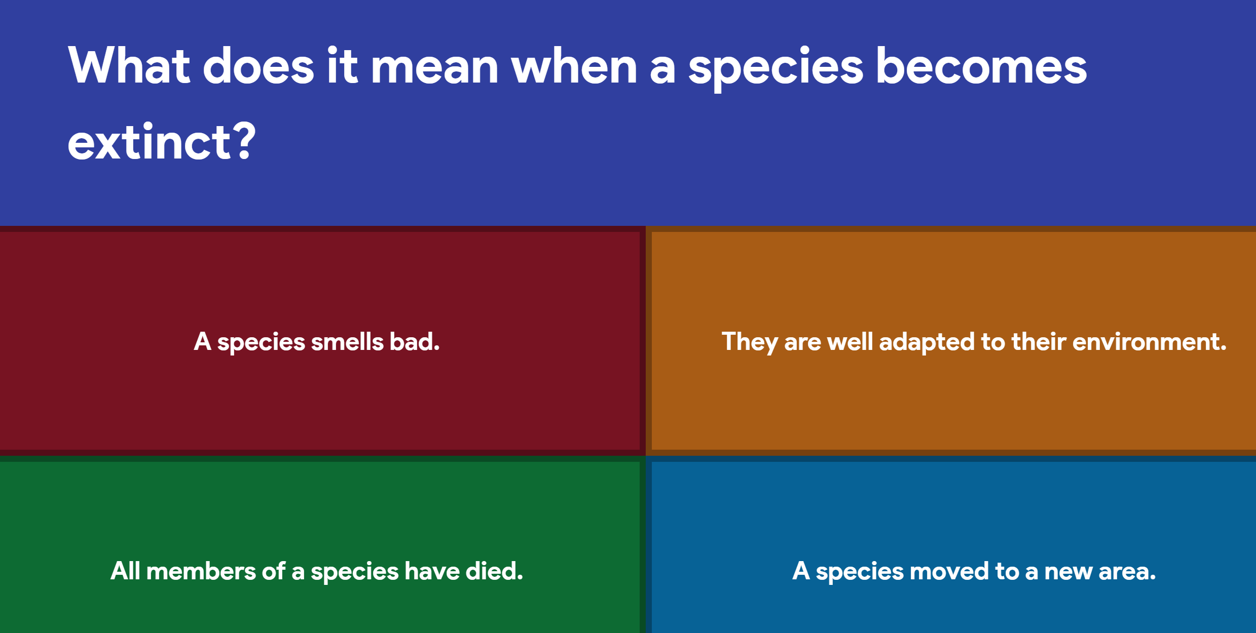 What does it mean when a species becomes | StudyX