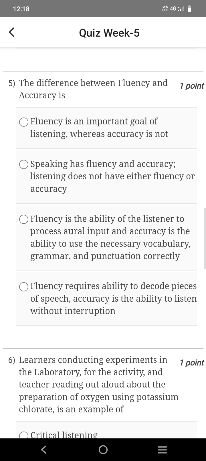 5) The difference between Fluency and | StudyX