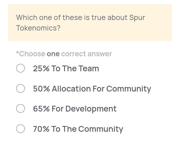 Which one of these is true about Spur | StudyX