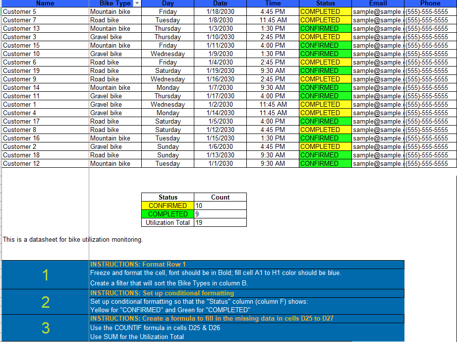 Status lticolumn{1}{c|}{ Count } | StudyX