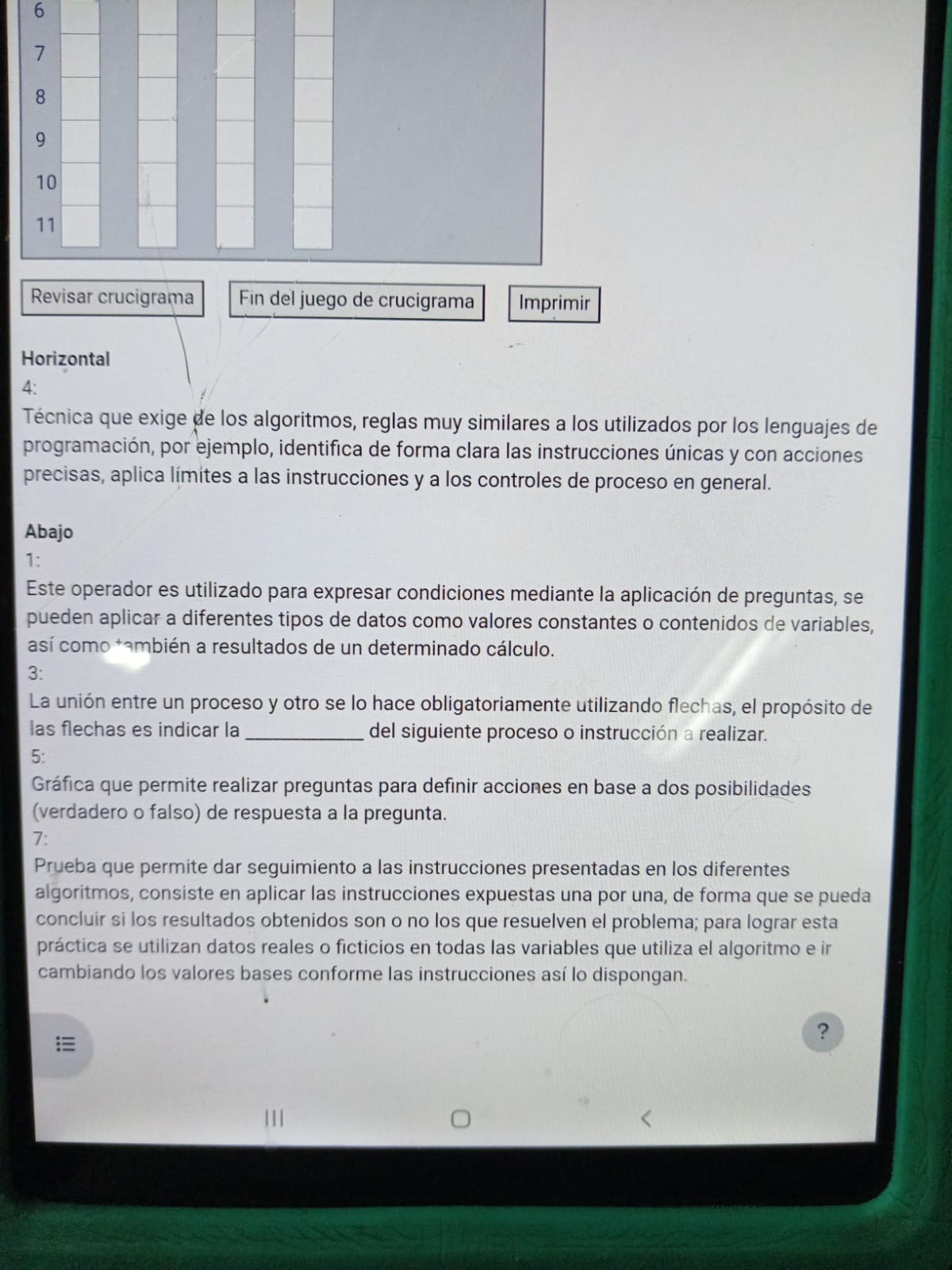 Horizontal 4: Técnica que exige de los | StudyX