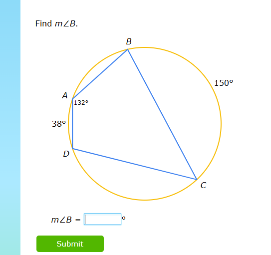 Find m∠B in a Circle Geometry Problem | StudyX