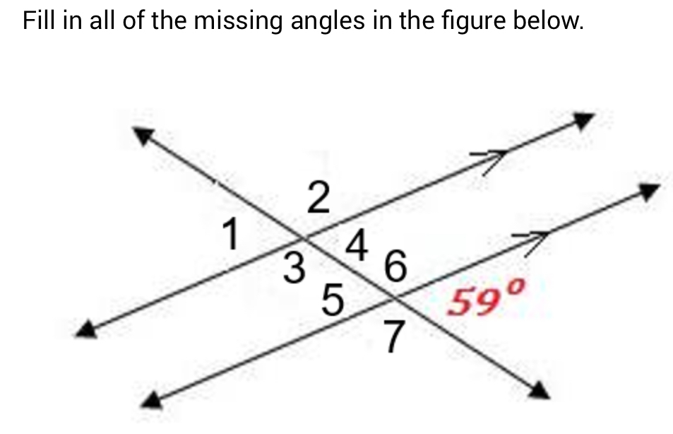 Fill in all of the missing angles in the | StudyX