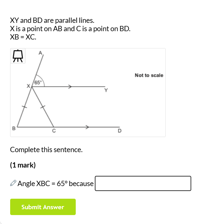 XY and BD are parallel lines. X is a point | StudyX