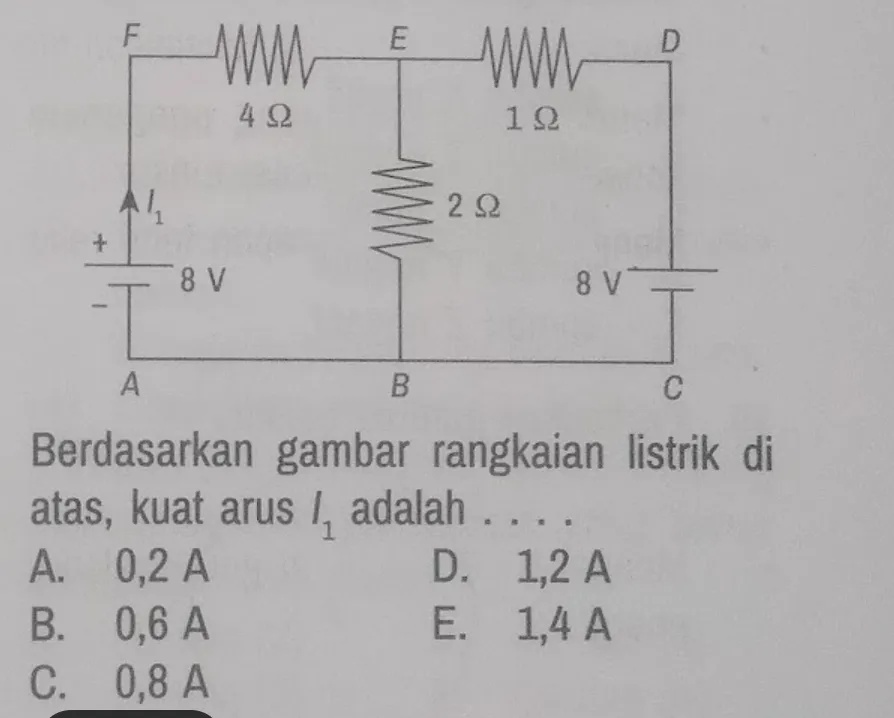 Berdasarkan gambar rangkaian listrik di | StudyX