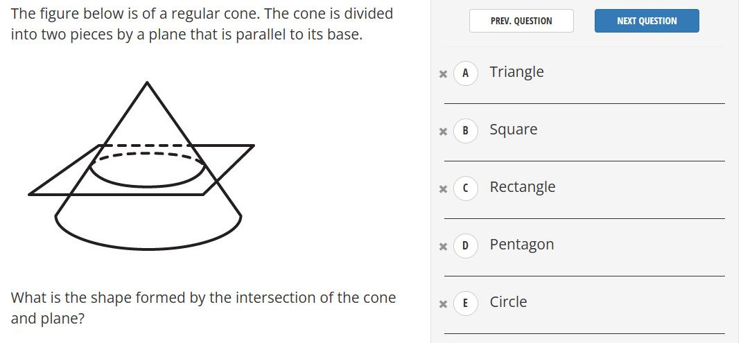 The figure below is of a regular cone. The | StudyX