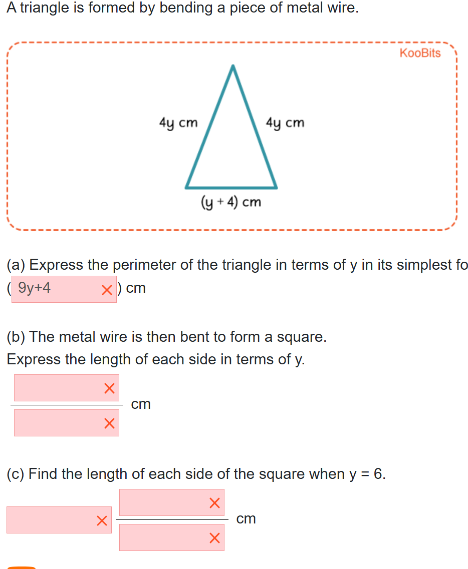 A triangle is formed by bending a piece of | StudyX