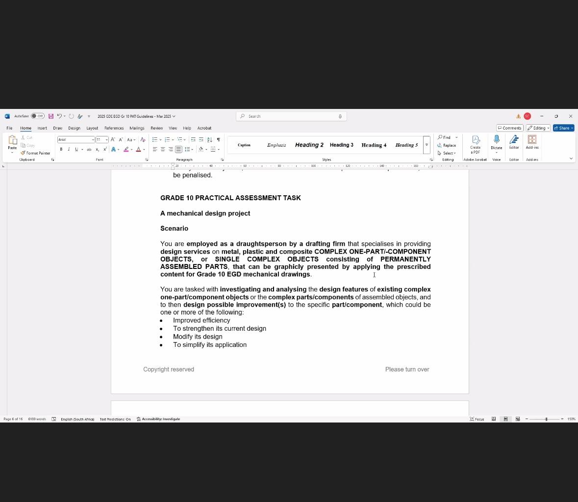 GRADE 10 PRACTICAL ASSESSMENT TASK A | StudyX