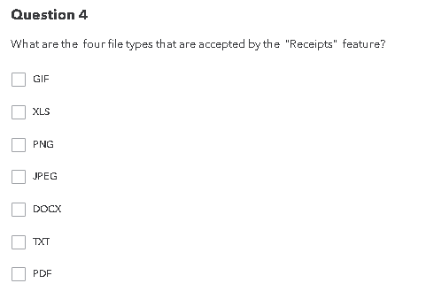 Question 4 What are the four file types | StudyX