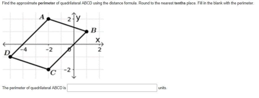 Find the approximate perimeter of | StudyX