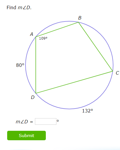 Find $m D$. $m D = { }$ ° The image | StudyX