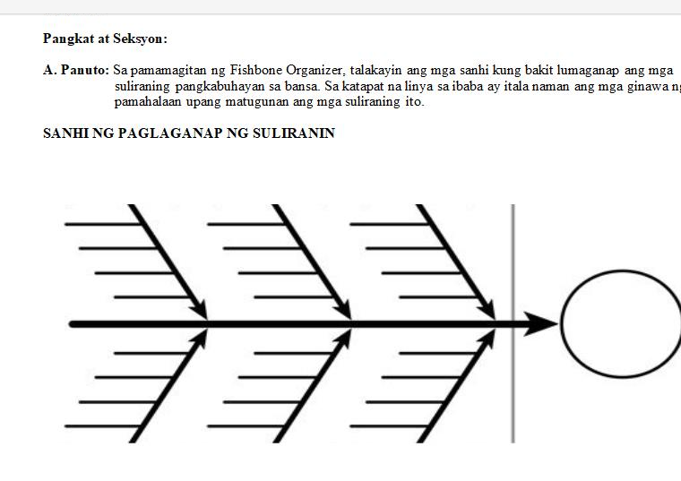 Pangkat at Seksyon: A. Panuto: Sa | StudyX